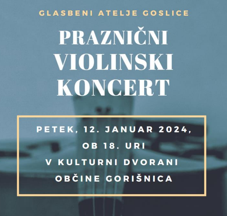 PRAZNIČNI VIOLINSKI KONCERT - Občina Gorišnica